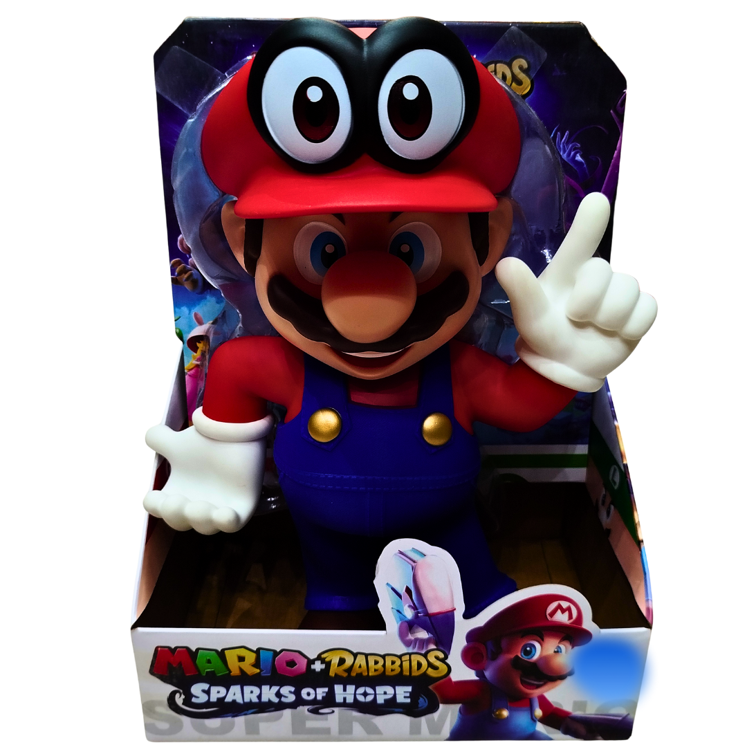 Super Mario Action Figure – Mario + Rabbids Sparks of Hope Collectible ...
