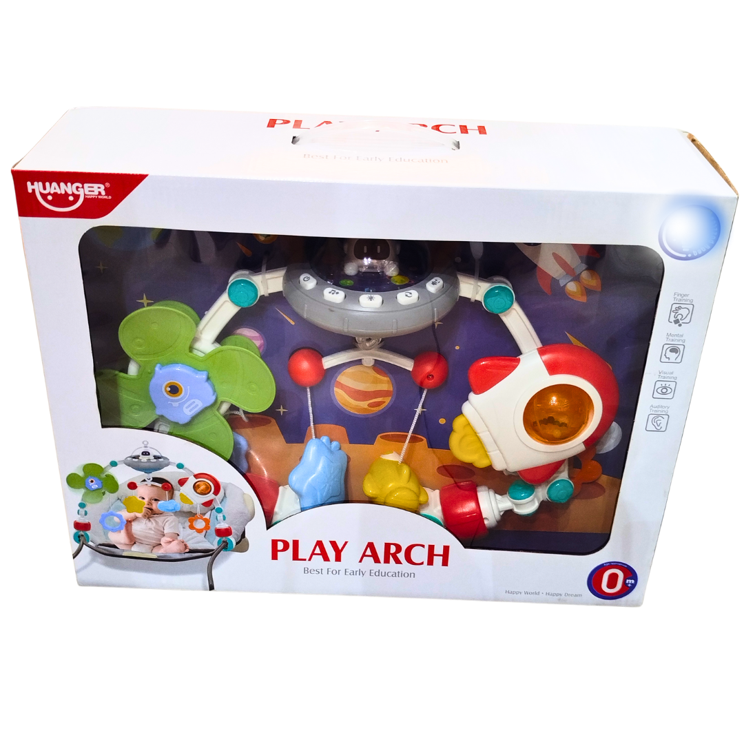 🚀 Huanger Baby Play Arch – Space-Themed Musical Hanging Toy with Light ...
