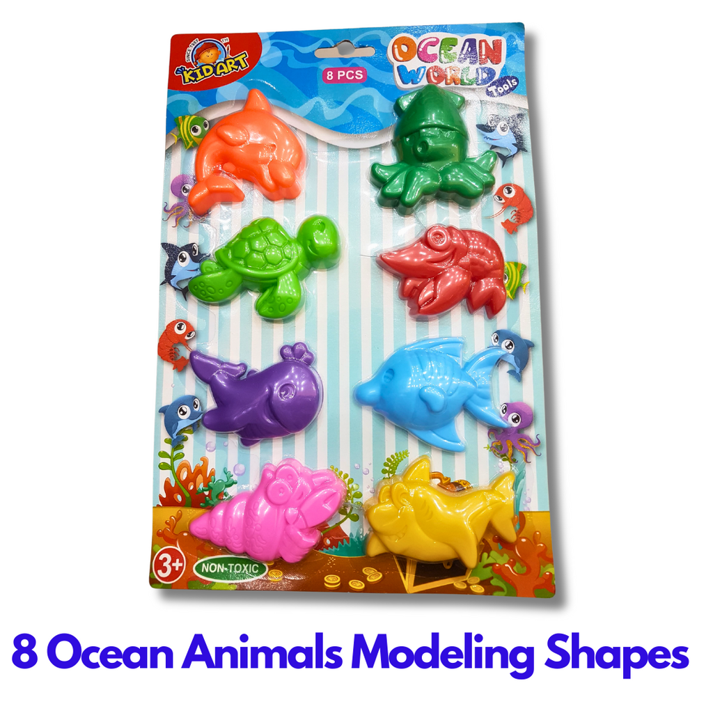 Modeling Shapes 8pcs Ocean Animals – One Shop - The Toy Store